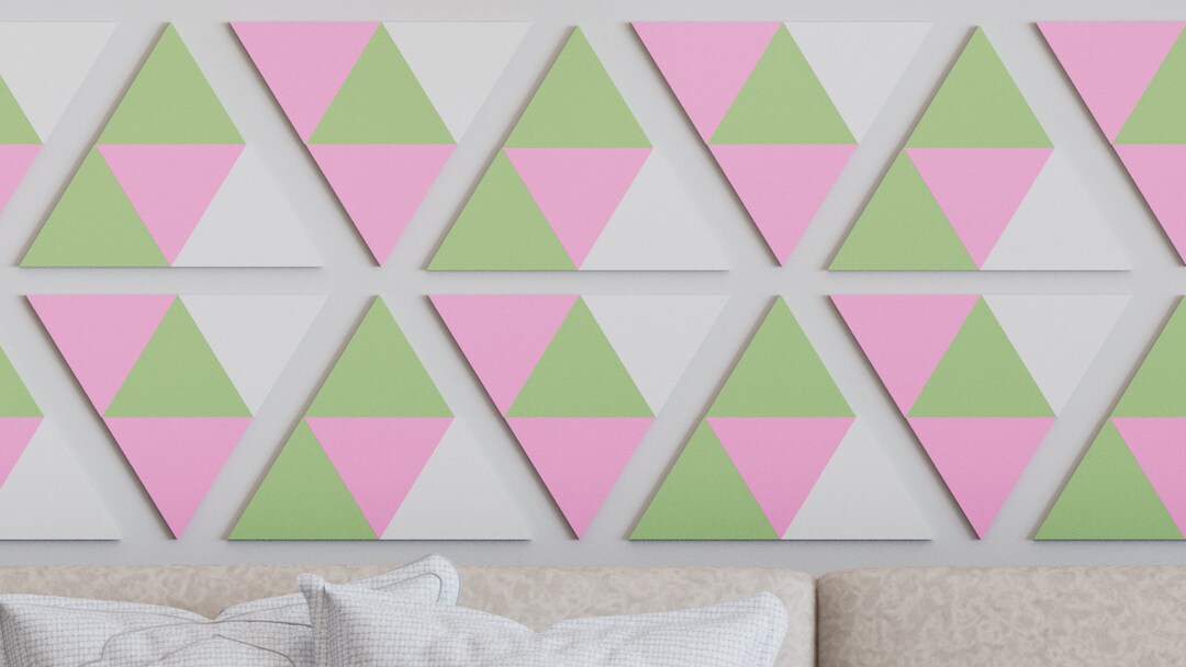 3D Triangle Wall Tiles in Tons of Sizes & Colors 3in Wide. Get A Modern ...
