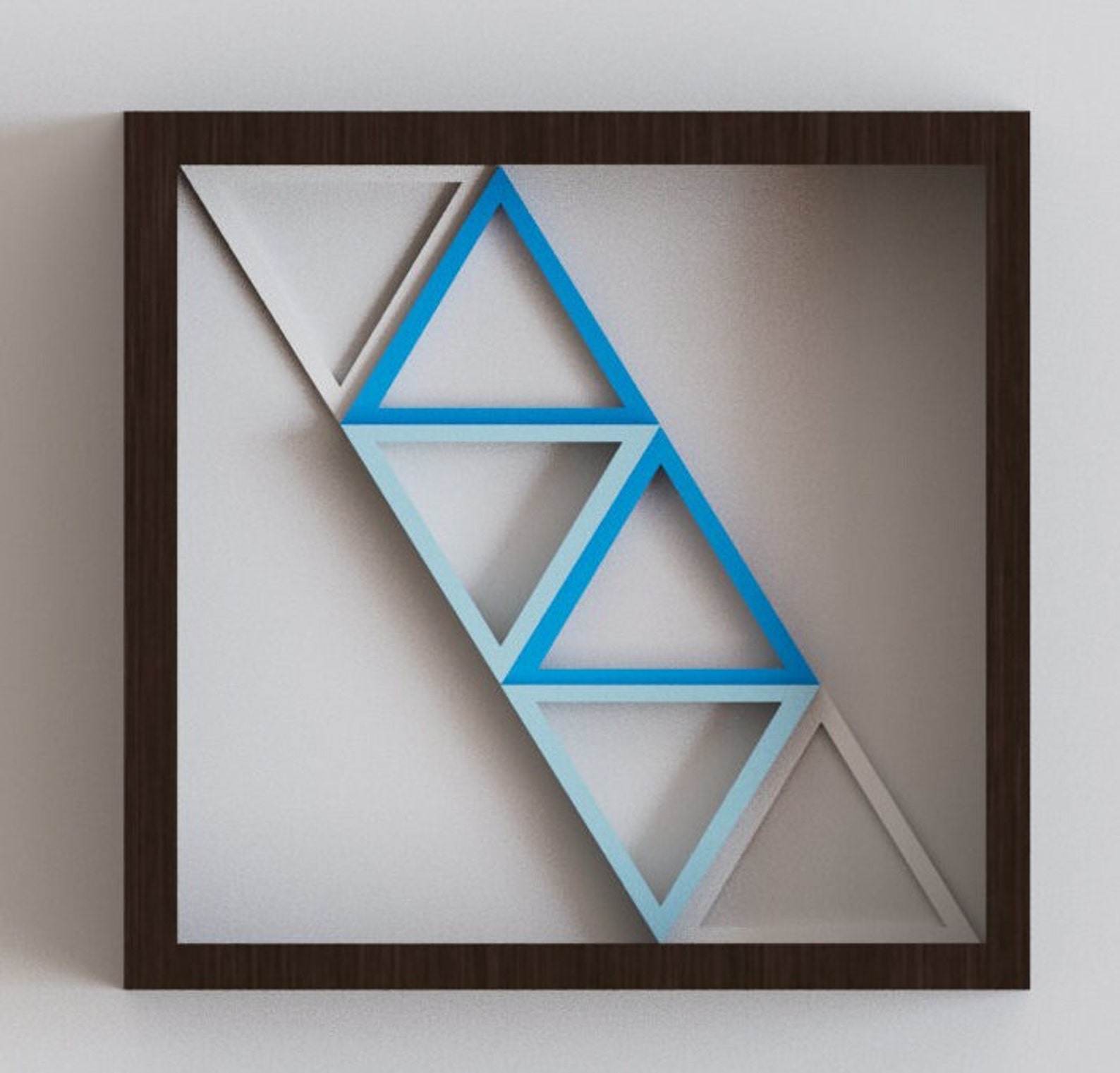 3D Hollow Triangle Wall Tiles in Tons of Sizes & Colors 6in Wide. Get A ...