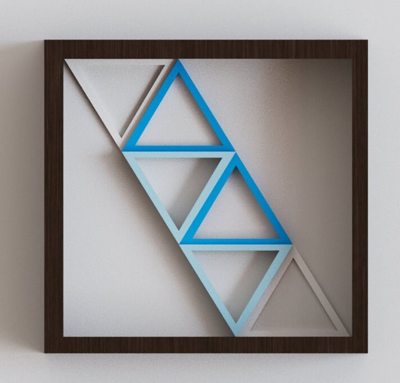 3D Hollow Triangle Wall Tiles in Tons of Sizes & Colors 8in Wide. Get A ...