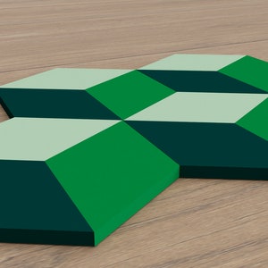 3D Effect Cube Wall Tiles in Tons of Sizes & Colors 4in Wide. Get A ...