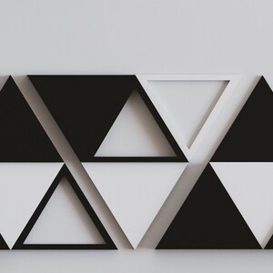 3D Hollow Triangle Wall Tiles in Tons of Sizes & Colors! 6in Wide. Get ...