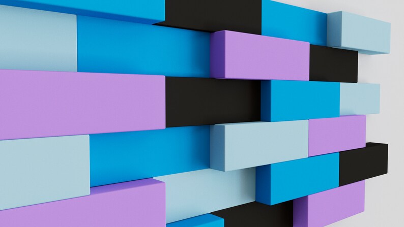 3D Rectangle Wall Tiles in Tons of Sizes & Colors 5in Wide. Get A ...