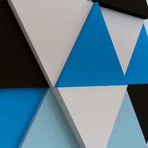 3D Triangle Wall Tiles in Tons of Sizes & Colors! 4in Wide. Get A ...