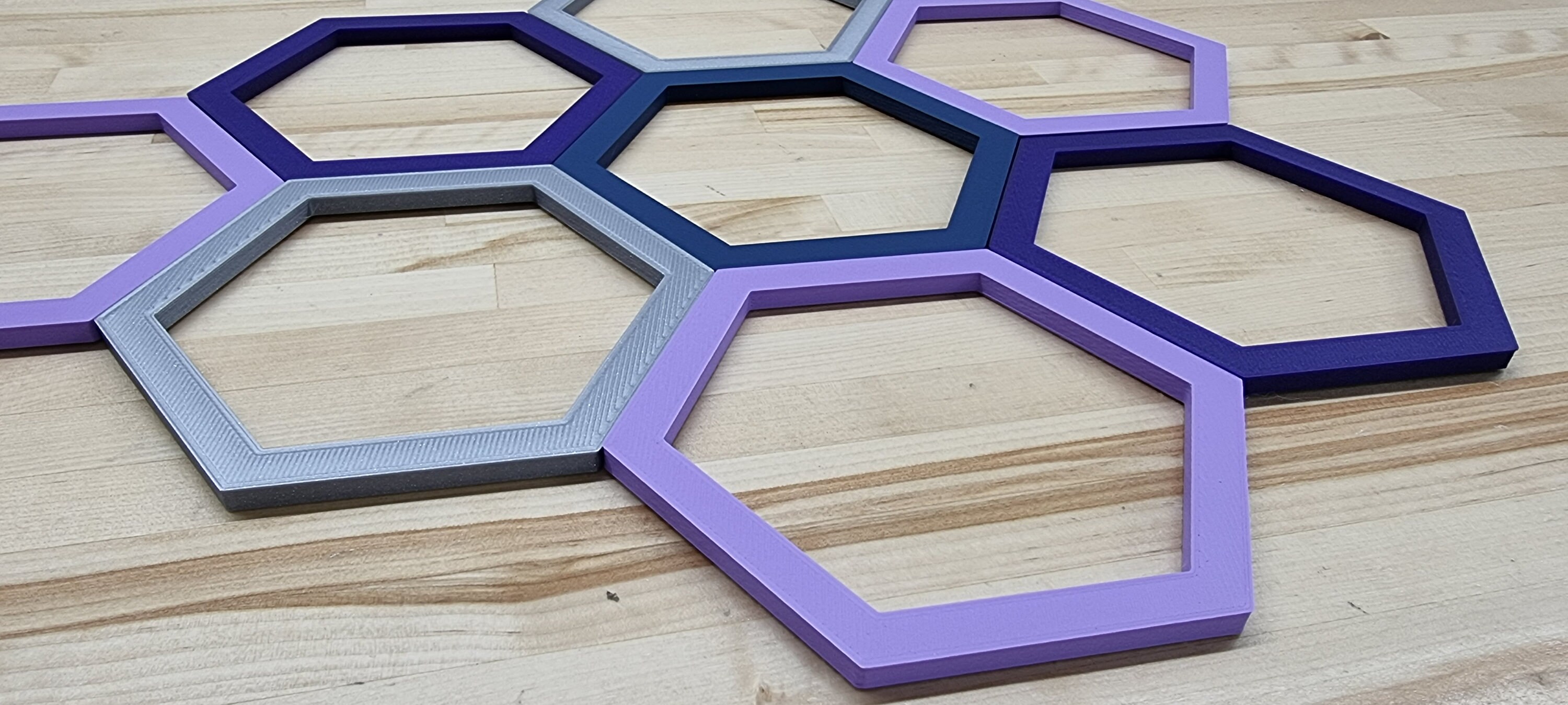 3D Hollow Hexagon Wall Tiles in Tons of Sizes & Colors Get A Modern ...