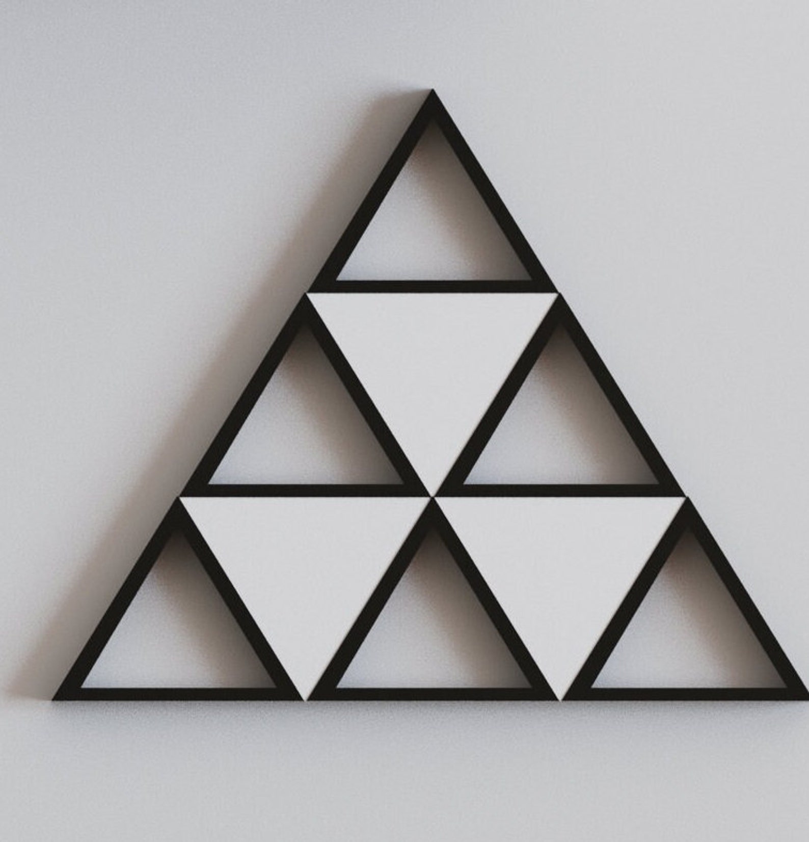 3D Hollow Triangle Wall Tiles in Tons of Sizes & Colors 6in Wide. Get A ...