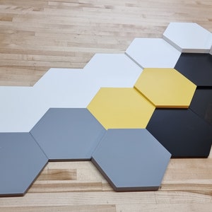 3D Hexagon Wall Tiles in Tons of Sizes & Colors! 5in Wide. Get A Modern ...