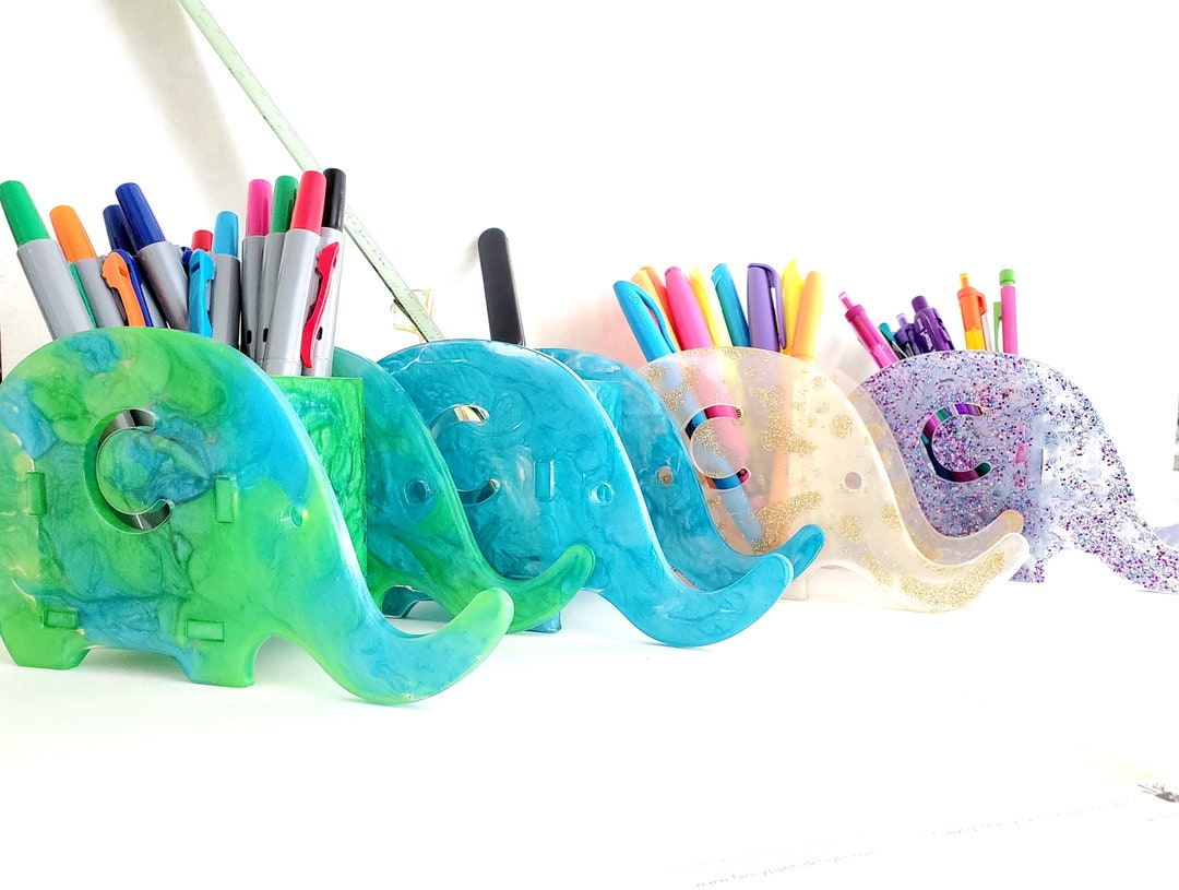 Desk Organizer, Kids Organizer, Elephant Desk Decor, Kids Room Decor ...