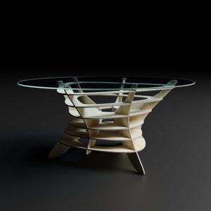 DIY Parametric Design Center Table Round Side/ for Self-production ...