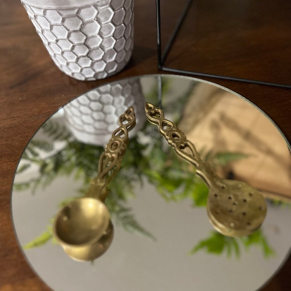 Brass Salt Spoon - Etsy