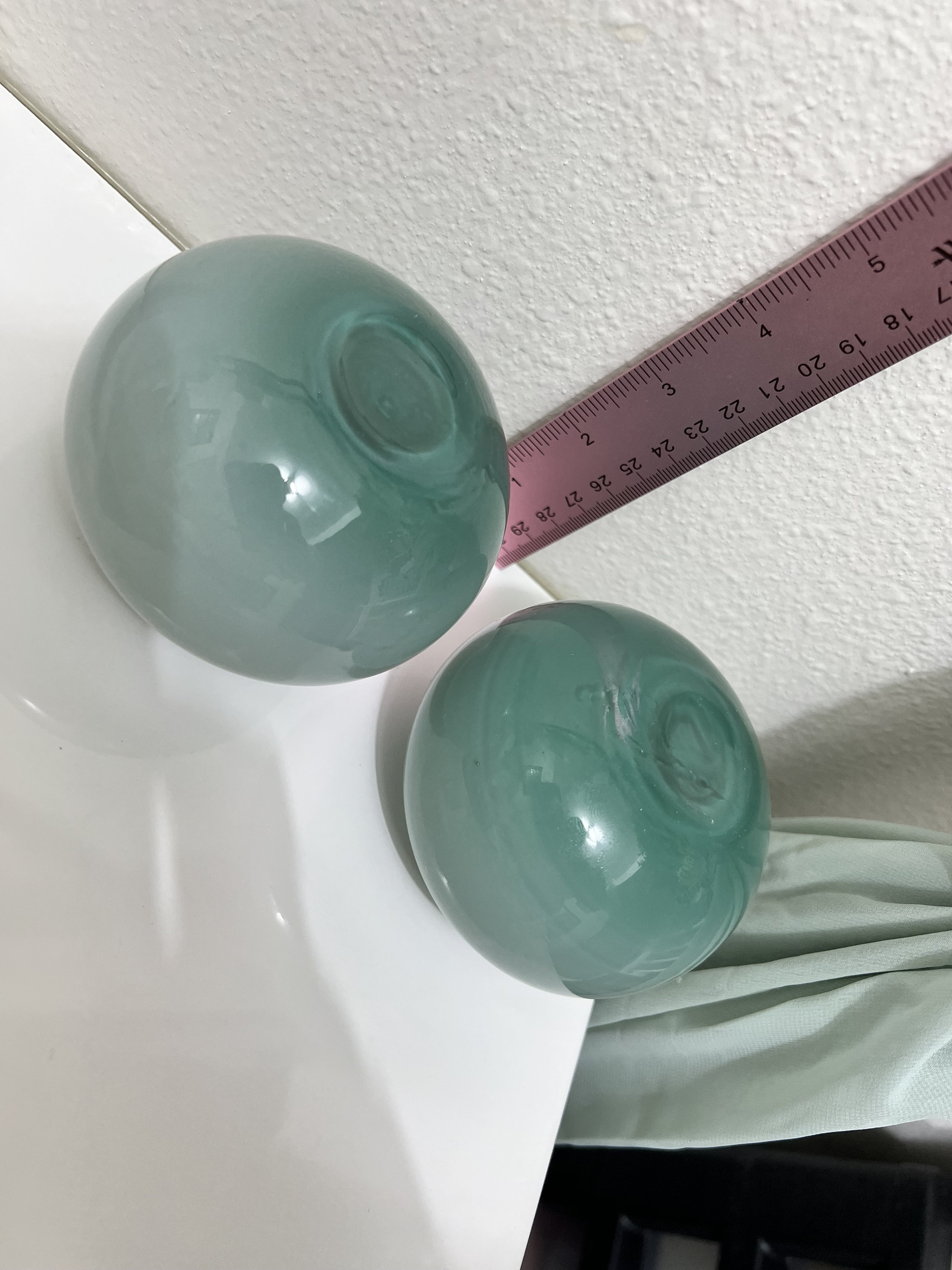 Glass Light Blue Ball Bud Vases Set of 2 - Etsy