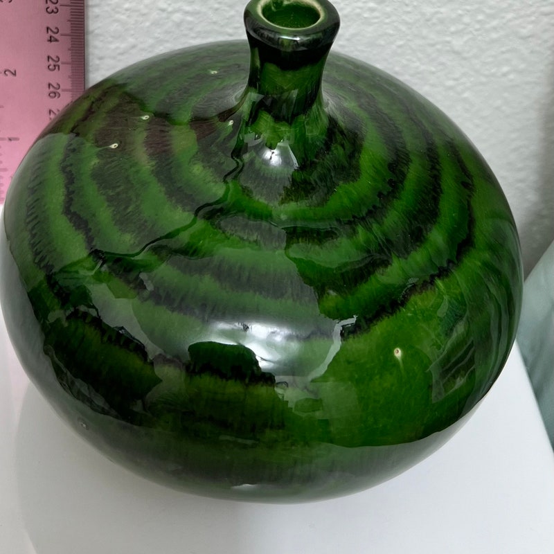 Green Ceramic Vase - Etsy