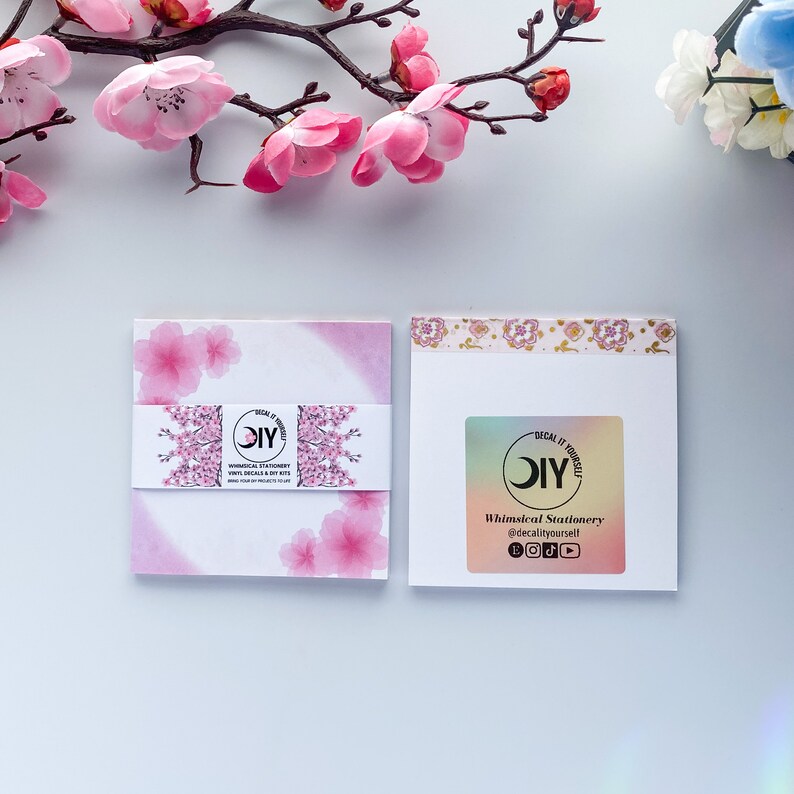 Japanese Cherry Blossom Notepads for Stationery Lovers Sakura Cherry ...