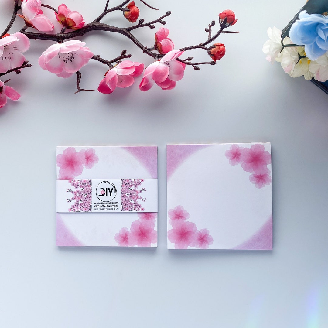 Japanese Cherry Blossom Notepads for Stationery Lovers Sakura Cherry ...