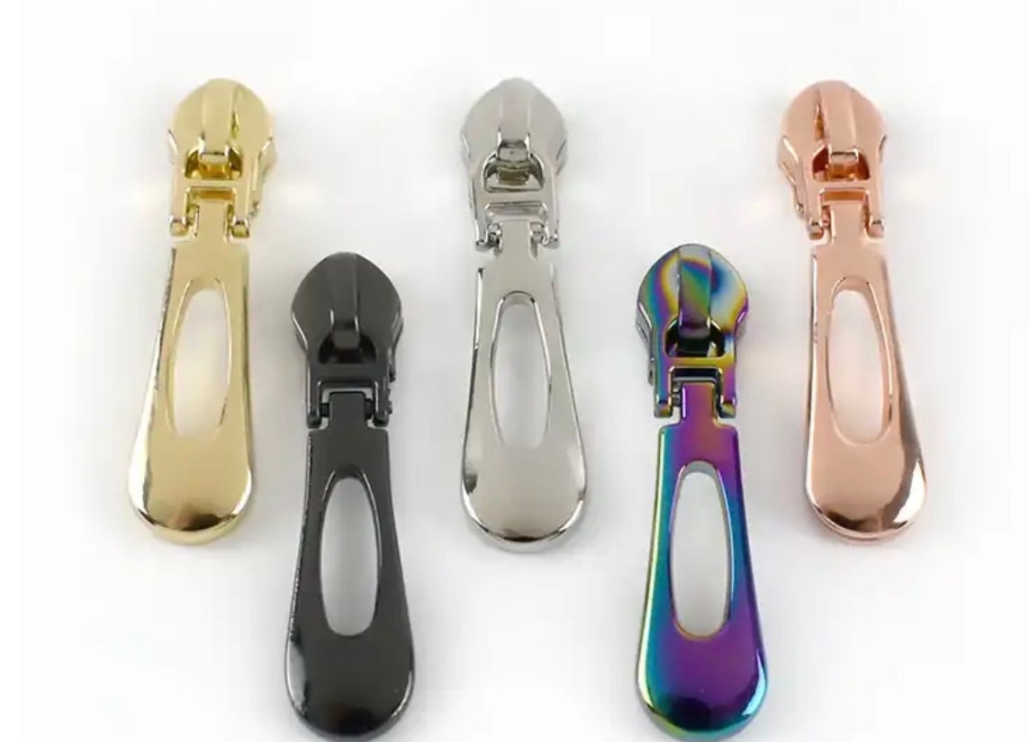 Teardrop Rainbow Iridescent Zipper Pull #5 Nylon Coil Beautiful - Etsy
