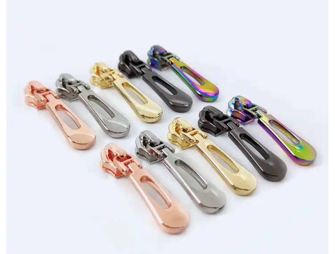 Teardrop Rainbow Iridescent Zipper Pull #5 Nylon Coil Beautiful - Etsy