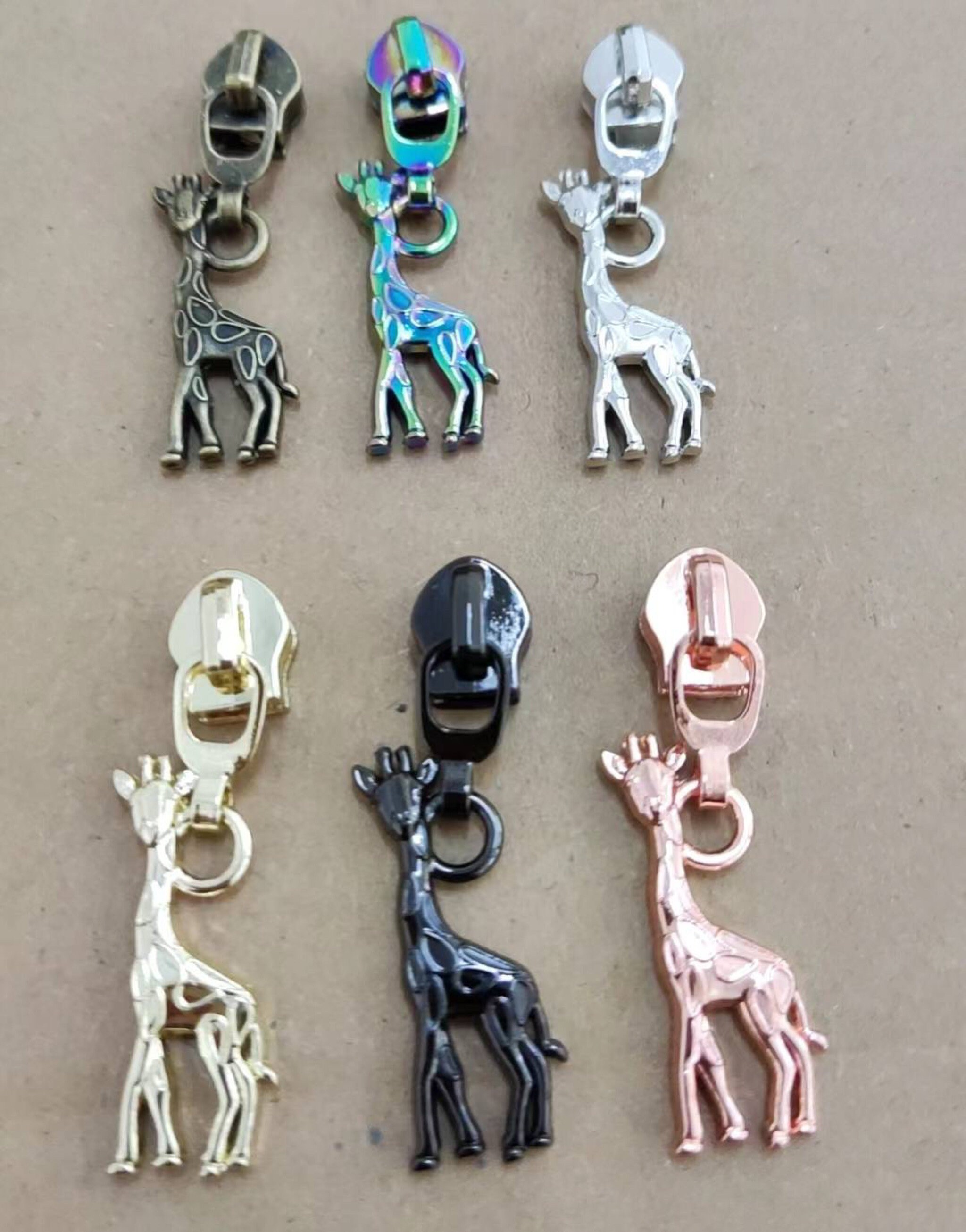 Giraffe Antique Bronze #5 Zipper Pull Goes Perfect With Tula Pink ...