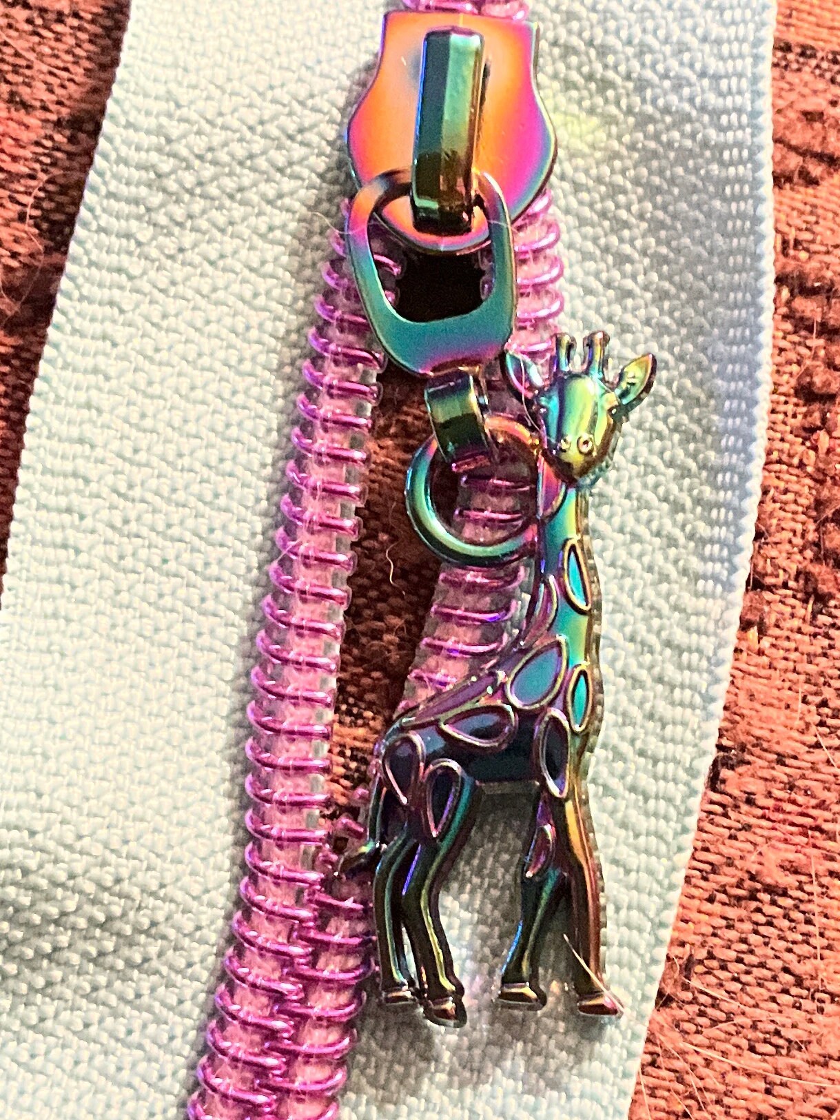 Giraffe Antique Bronze #5 Zipper Pull Goes Perfect With Tula Pink ...