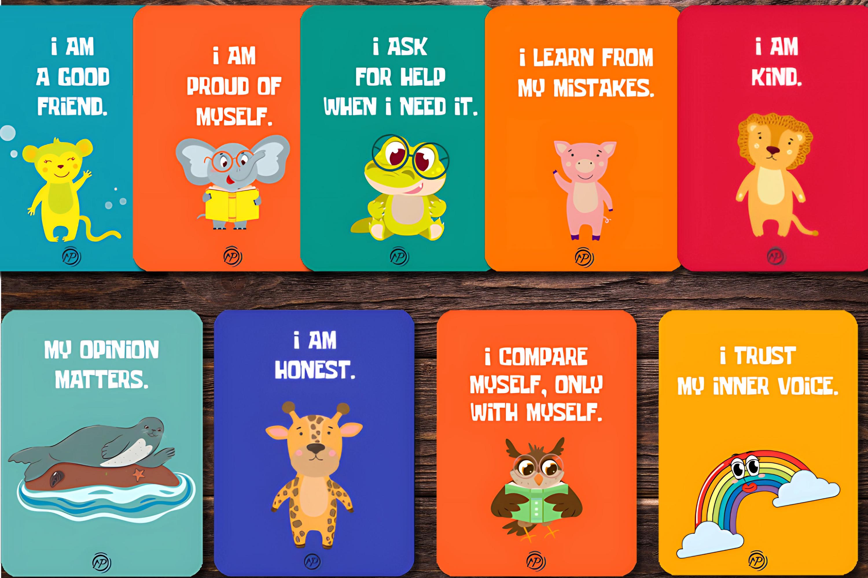 Positive Affirmation Cards for Children With Self-esteem, Gratitude ...