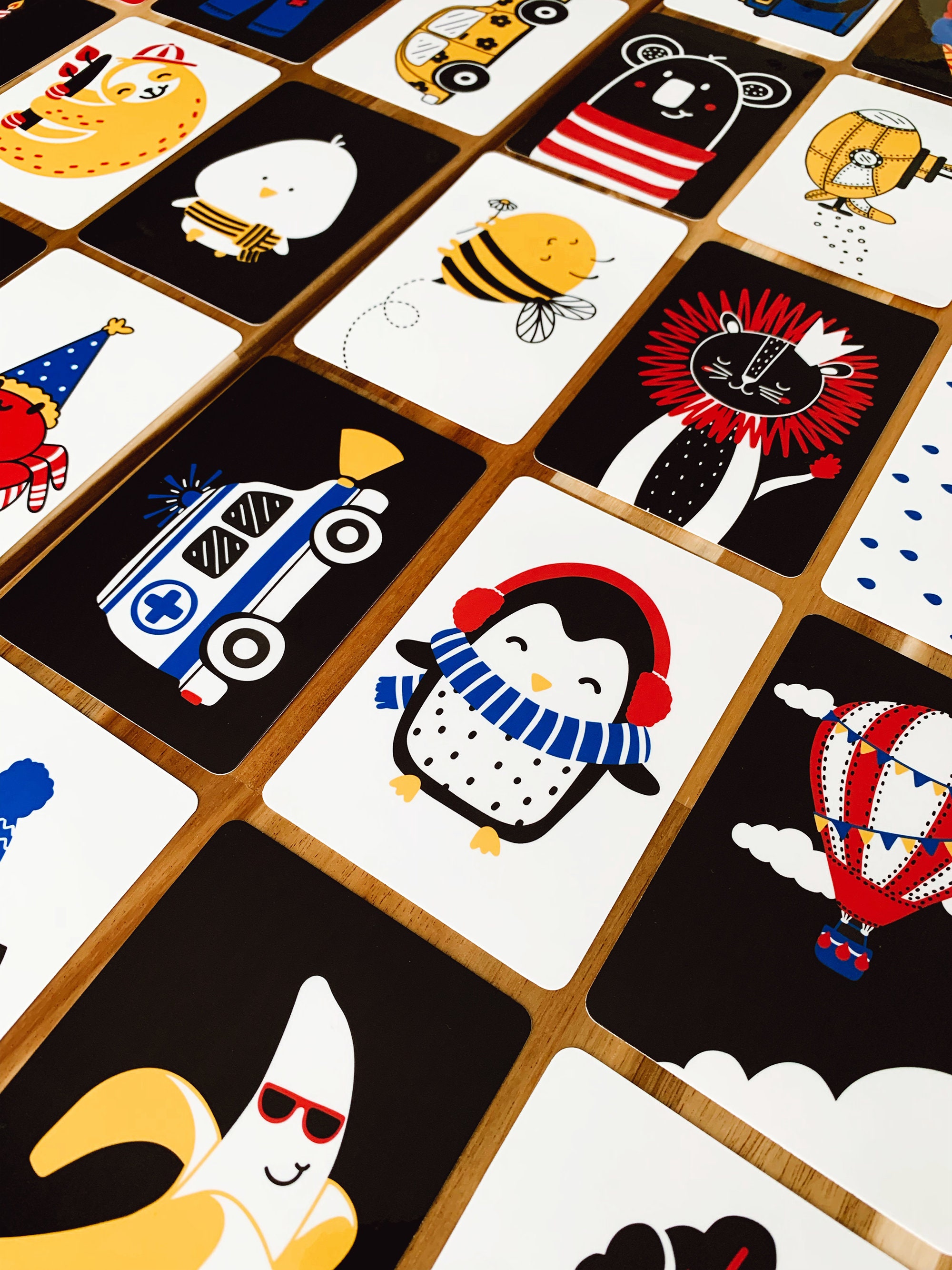 PRINTABLE 30 Colored High Contrast Baby Montessori Sensory Cards for 3 ...