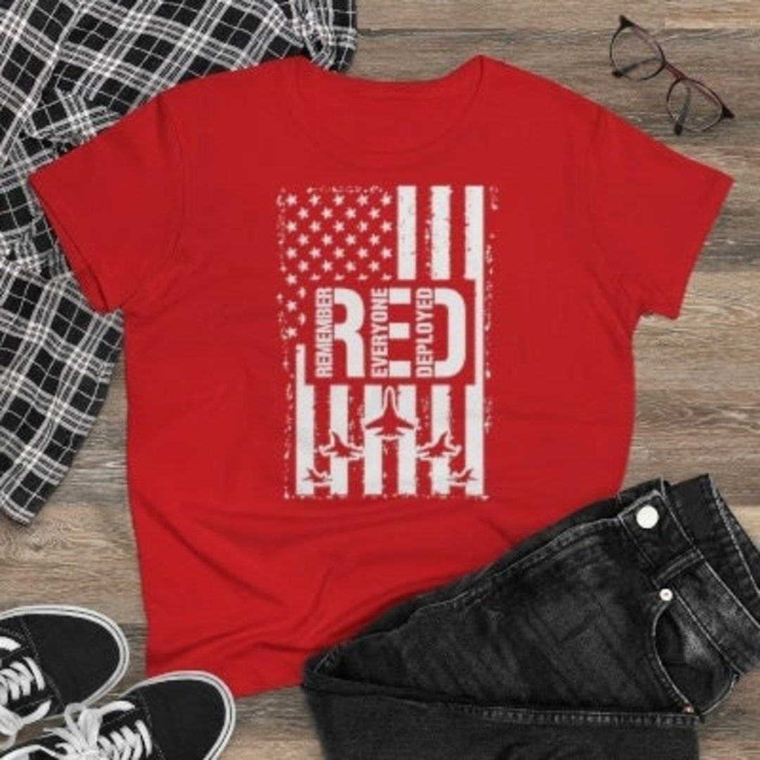 RED Friday Gear, RED T-shirt, RED Hoodie, Red Ladies T-shirt, Red ...