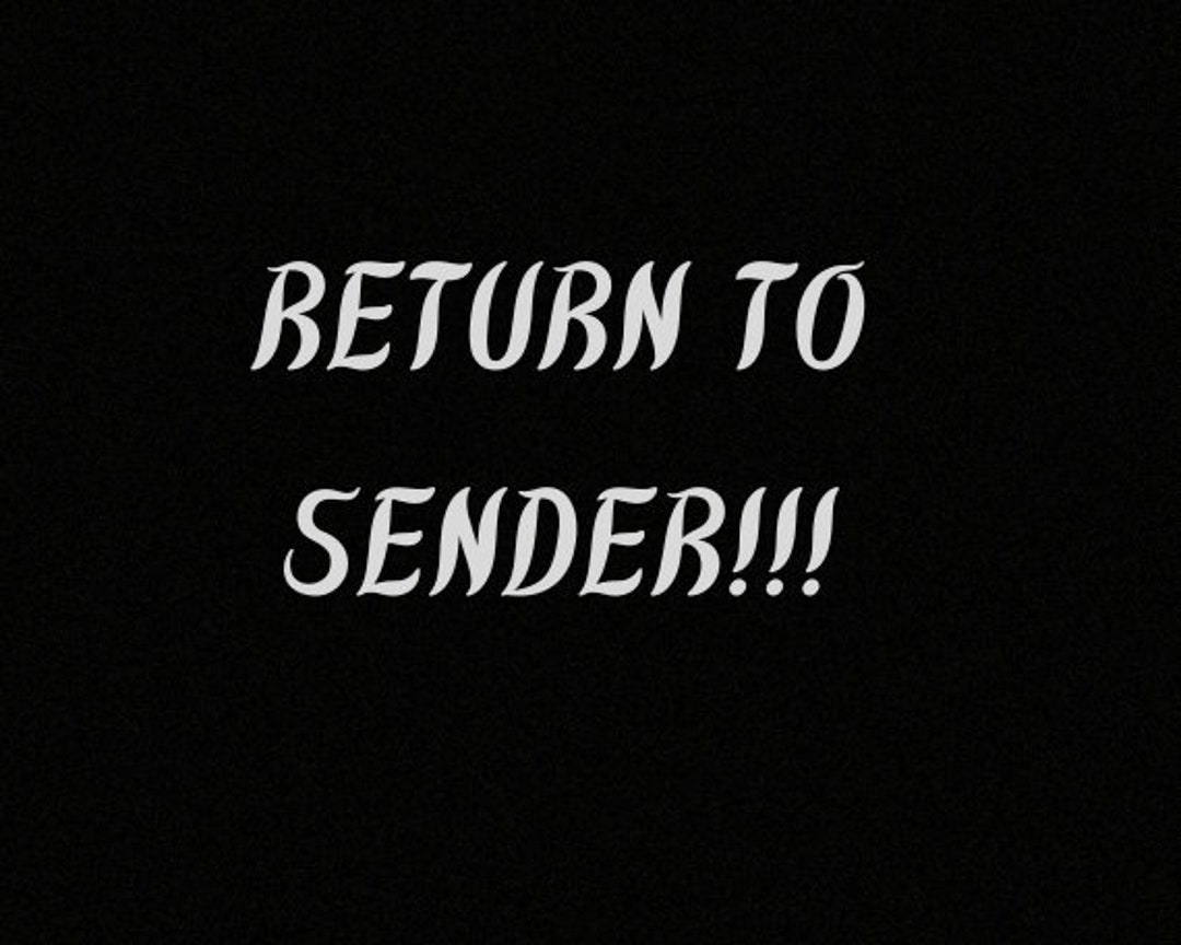 SEND That CURSE BACK Return to Sender Curse/give That Curse Back - Etsy