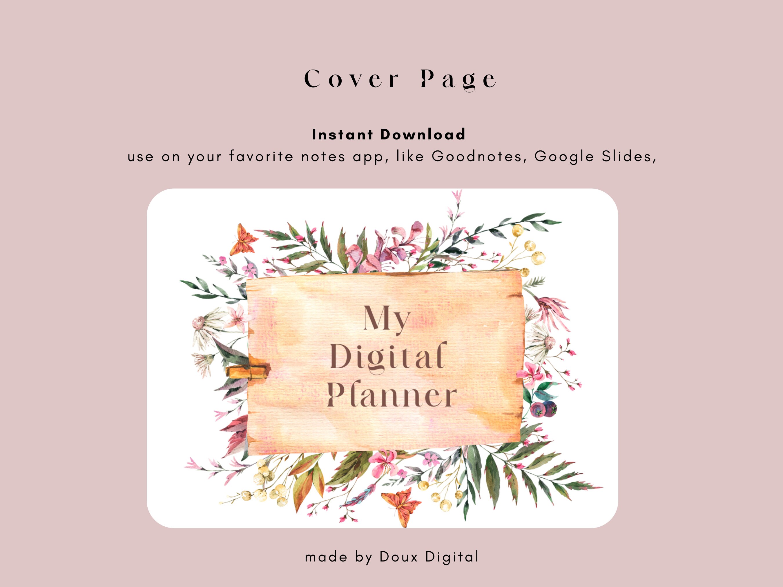 Cottagecore Digital Planner Undated 2023 2024 Mid Year iPad - Etsy