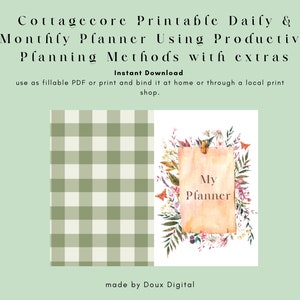 Cottagecore Downloadable Printable Planner Undated 2023 2024 Mid Year ...