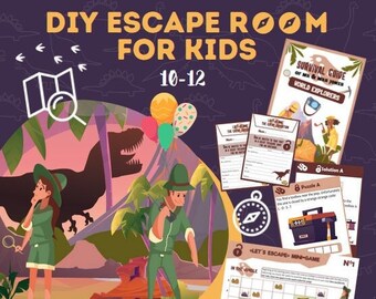 Escape Room for Kids DIY Printable Game Lost Dinosaur - Etsy