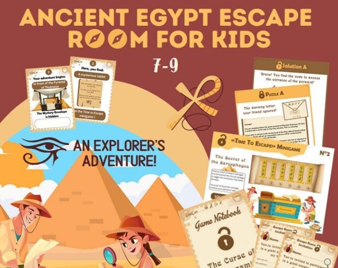 DIY Ancient Egypt Escape Room for Kids / the Curse of the Pyramid ...