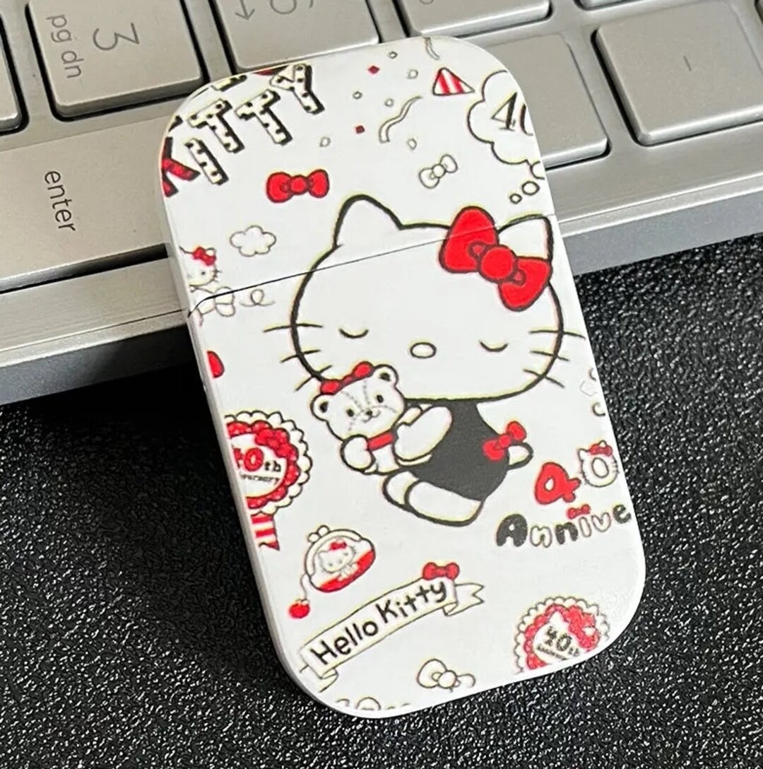 Pink Flame Cute Hello Kitty Lighter - Etsy