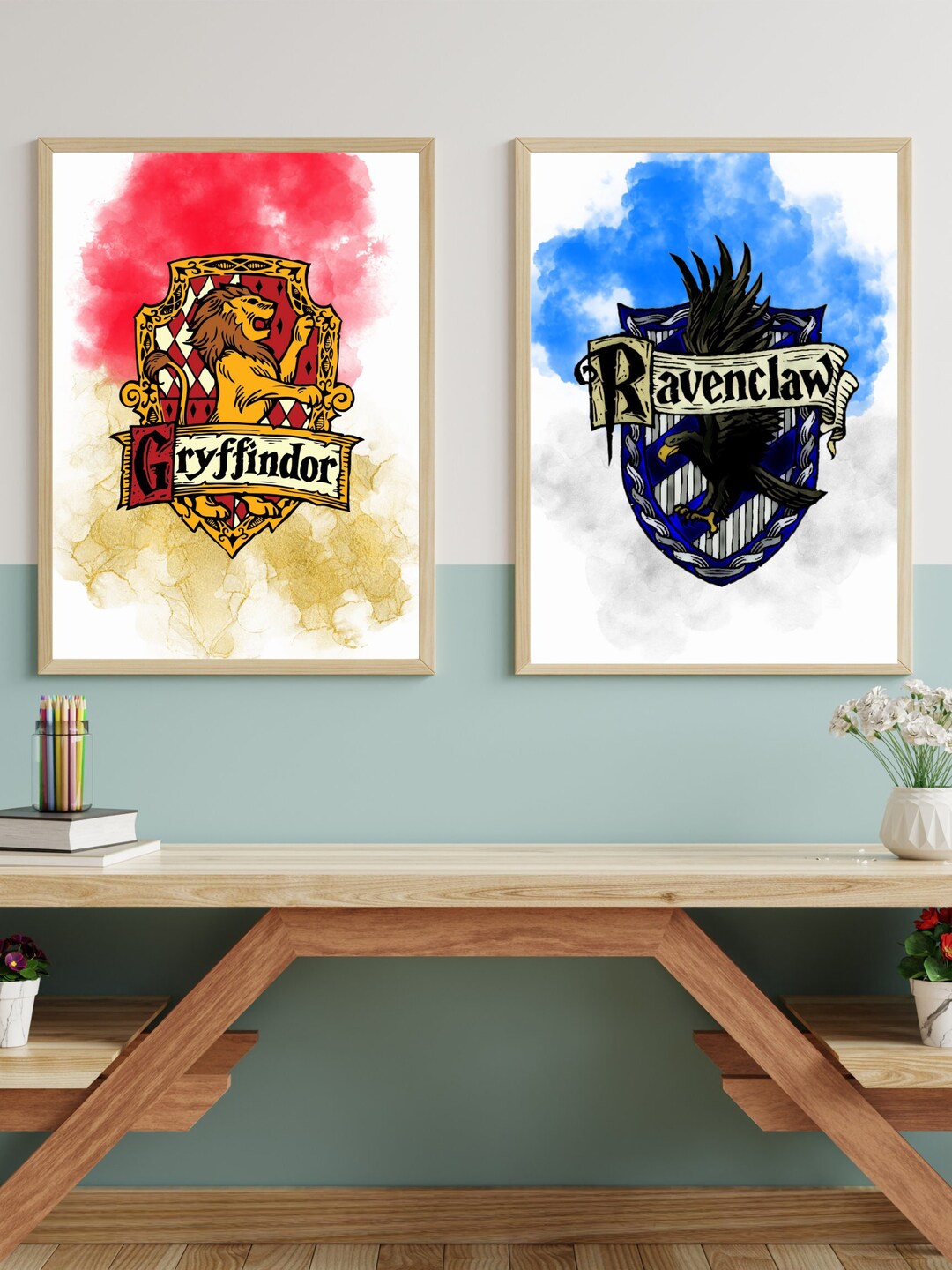 Wizarding Houses Posters - Physical Print - Etsy
