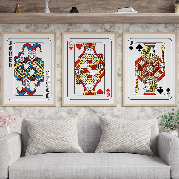 Playing Card Posters - Etsy