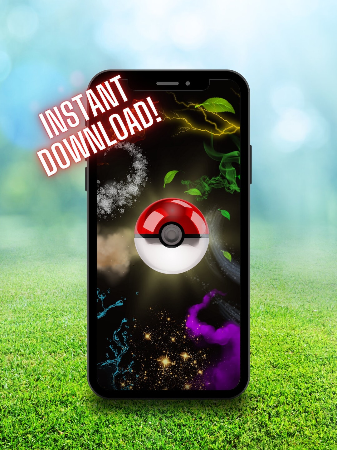 Pokemon Themed Phone Wallpaper - Digital Download - Etsy