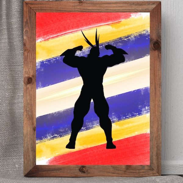 My Hero Academia All Might Poster - Etsy