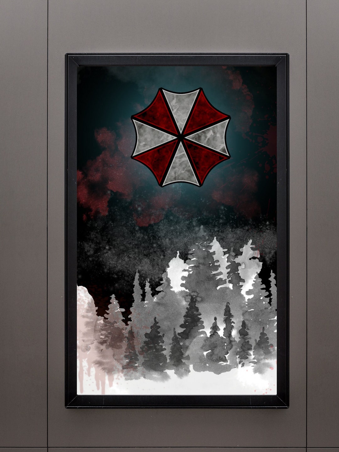 Resident Evil Umbrella Logo Print | Digital Prints - Etsy