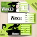 Wicked Musical PDF Instant Download Digital Editable & Printable Ticket ...