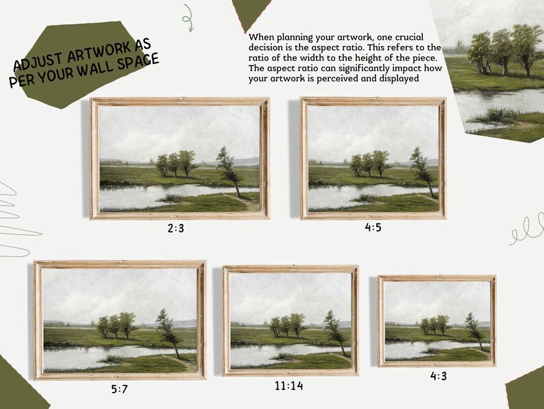 Riverside Landscape | Vintage Wall Art | Home Decor | Digital Printable ...