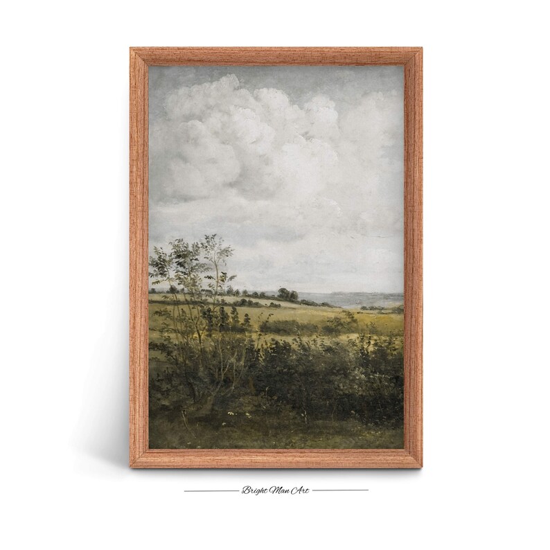 Rustic Country Wall Art Landscape Painting Vintage Downloadable Prints ...