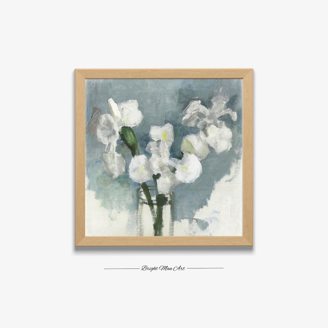Vintage Floral Oil Painting PRINTABLE Digital Downloadable Wall Art ...