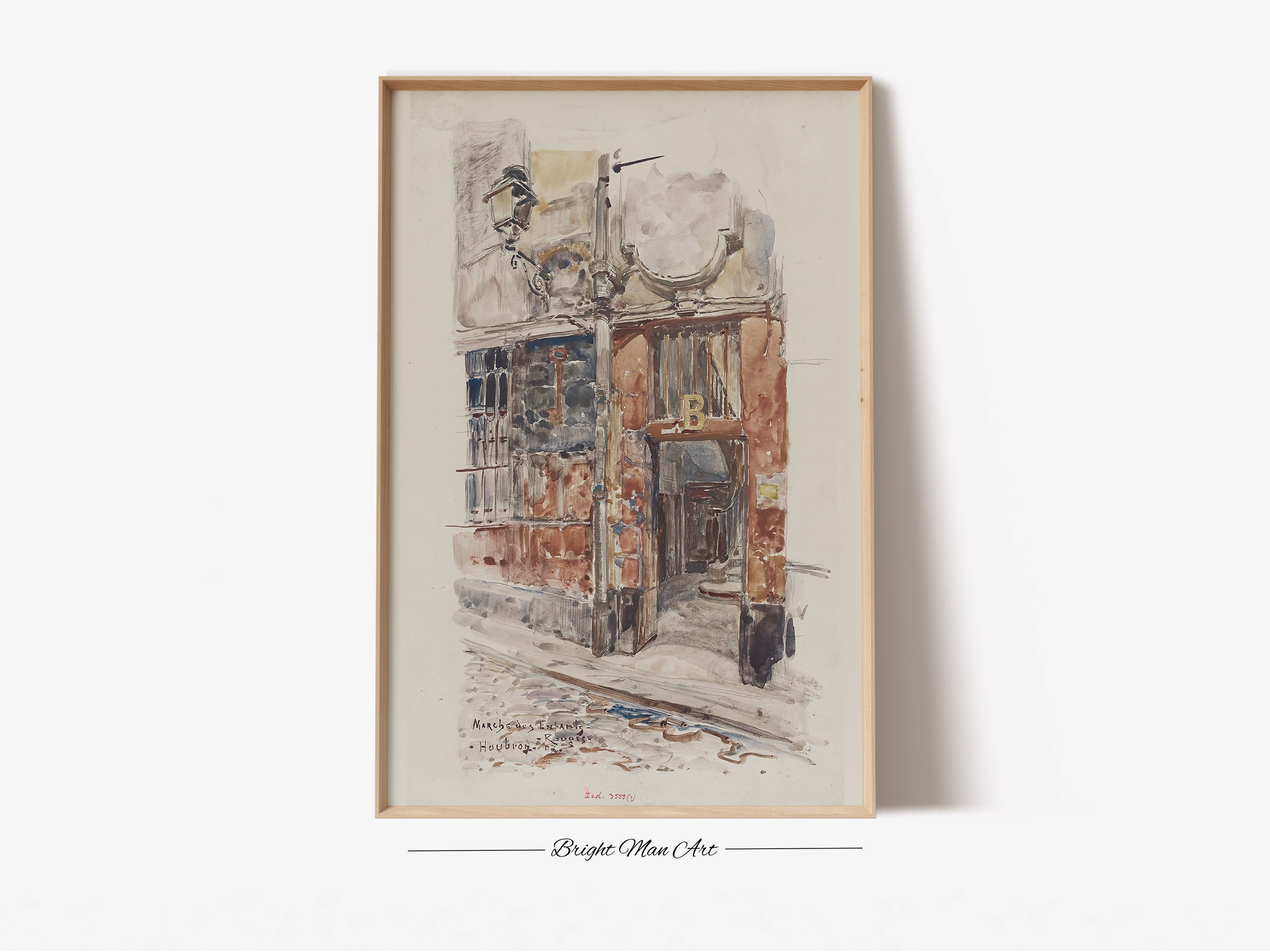 French Cityscape Painting | Dark Architecture Wall Decor PRINTABLE ...