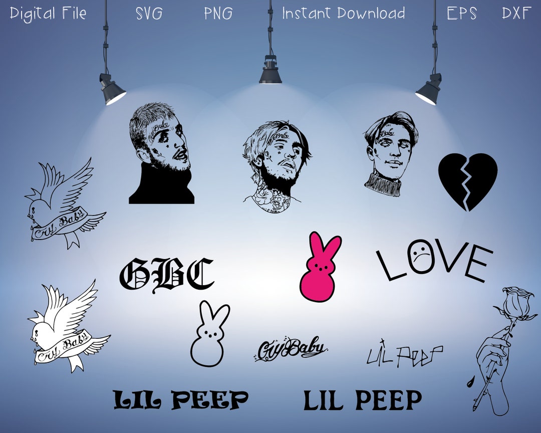 Lil Peep Svg Bundle Lil Peep Stickers Hell Boy GBC Svg Lil - Etsy