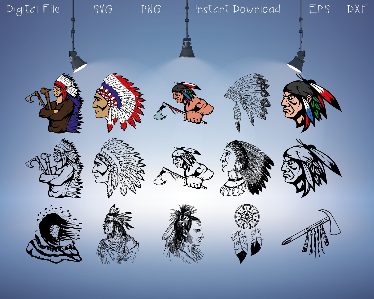 Native American SVG Indian Chief Svg Indian Headdress Svg - Etsy Australia