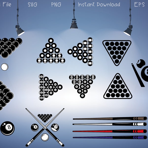 Billiards Svg - Etsy