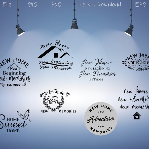 New Home Svg - Etsy