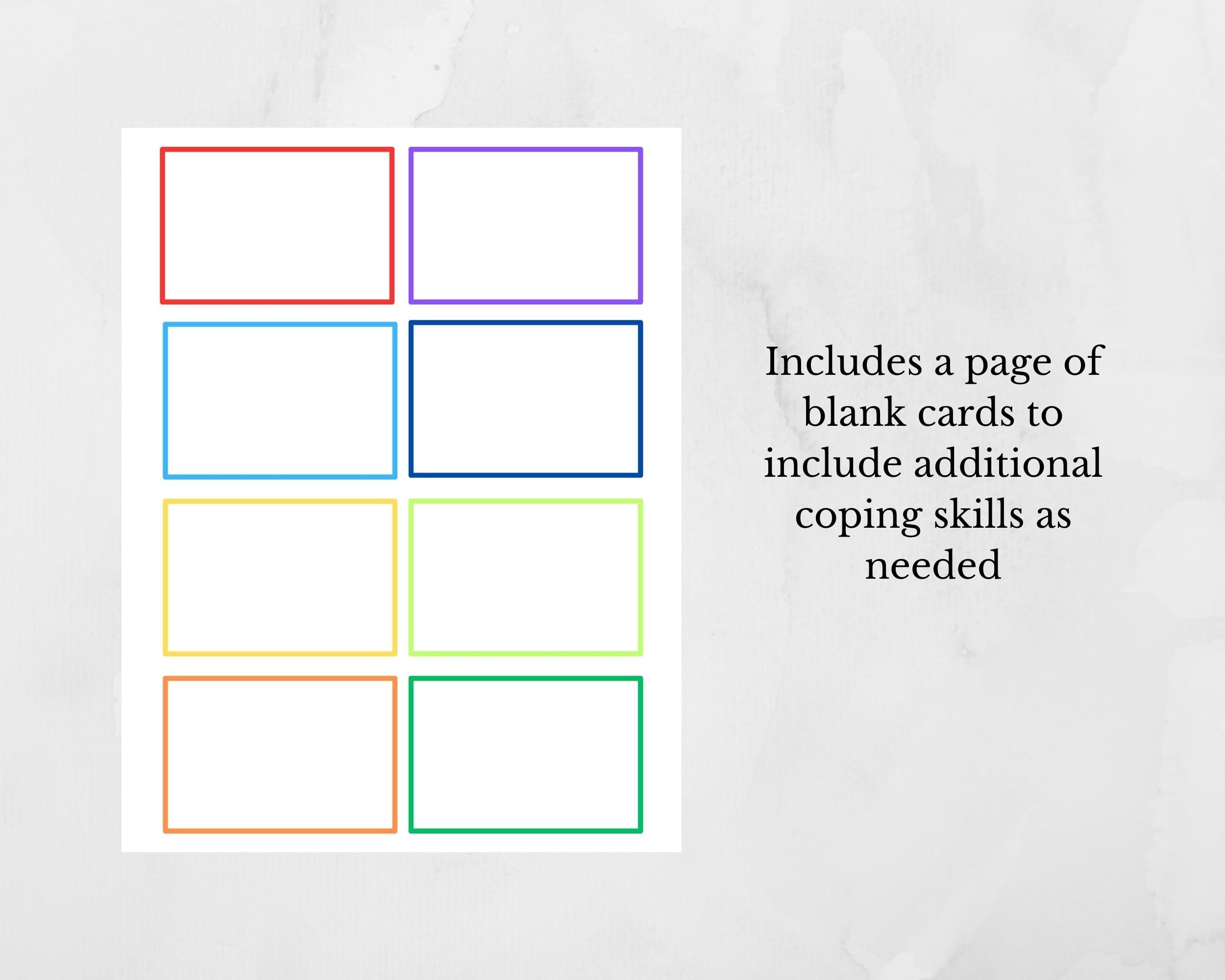 Kids Coping Skills Bundle, Printable, Cards and Worksheets - Etsy