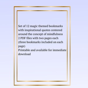 Printable Bookmark, Magic Themed, Quotes, Set of 12 - Etsy
