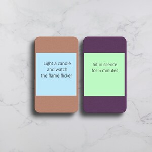 Mindfulness Activity Cards, Printable, Set of 30 - Etsy