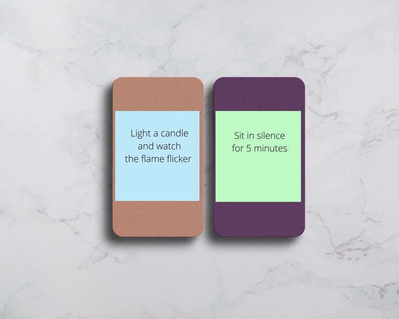 Mindfulness Activity Cards, Printable, Set of 30 - Etsy