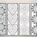 Mandala Bookmarks, Printable, Set of 10, Coloring, Mindfulness - Etsy
