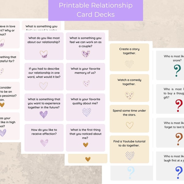Conversation Cards Couples - Etsy